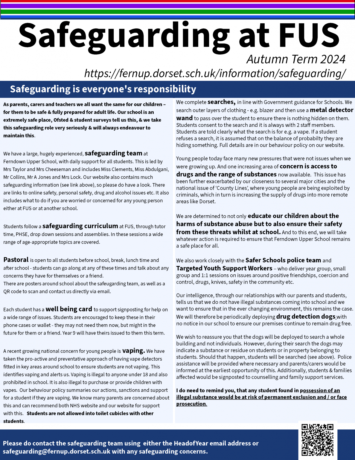 Safeguarding – Ferndown Upper School