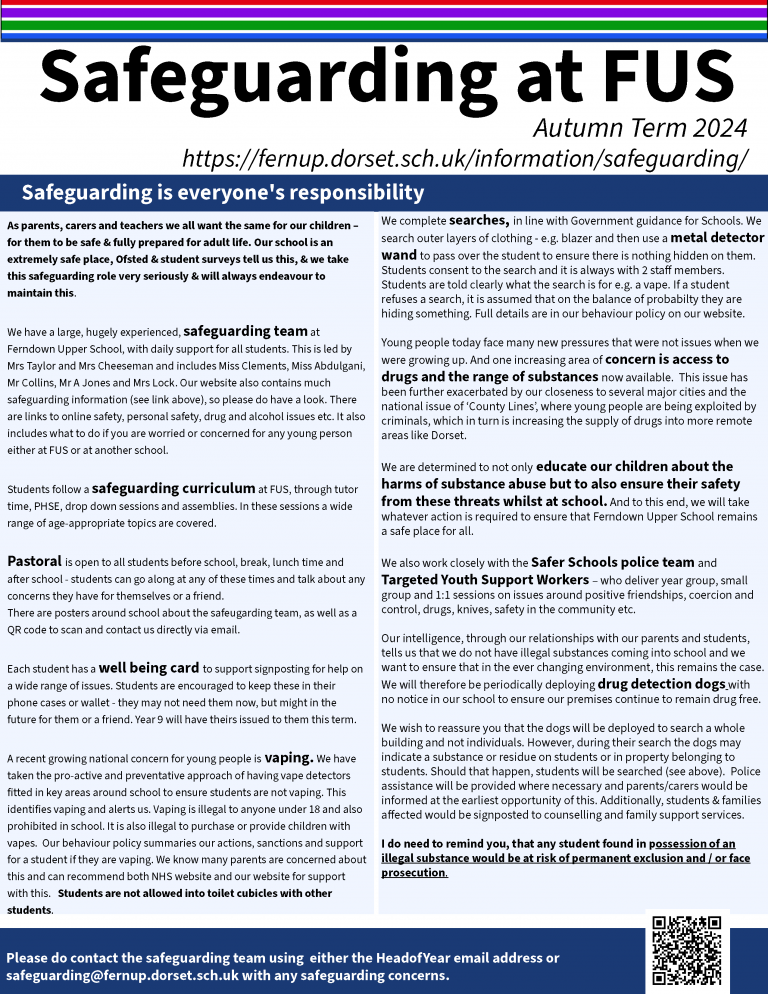 Safeguarding – Ferndown Upper School